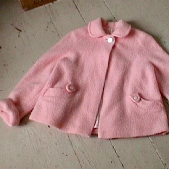Vintage | Jackets & Coats | Vintage Girls Swing Coat Jacket Pink | Poshmark